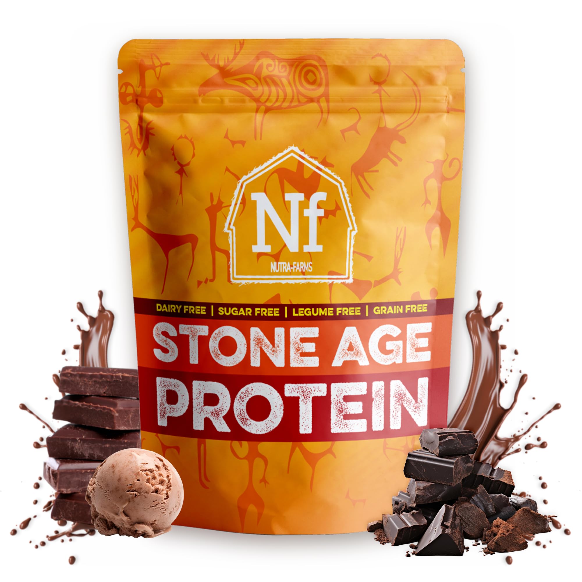 Amazon.com: Nutra Farms Stone Age Protein | Gluten-Free Egg White ...