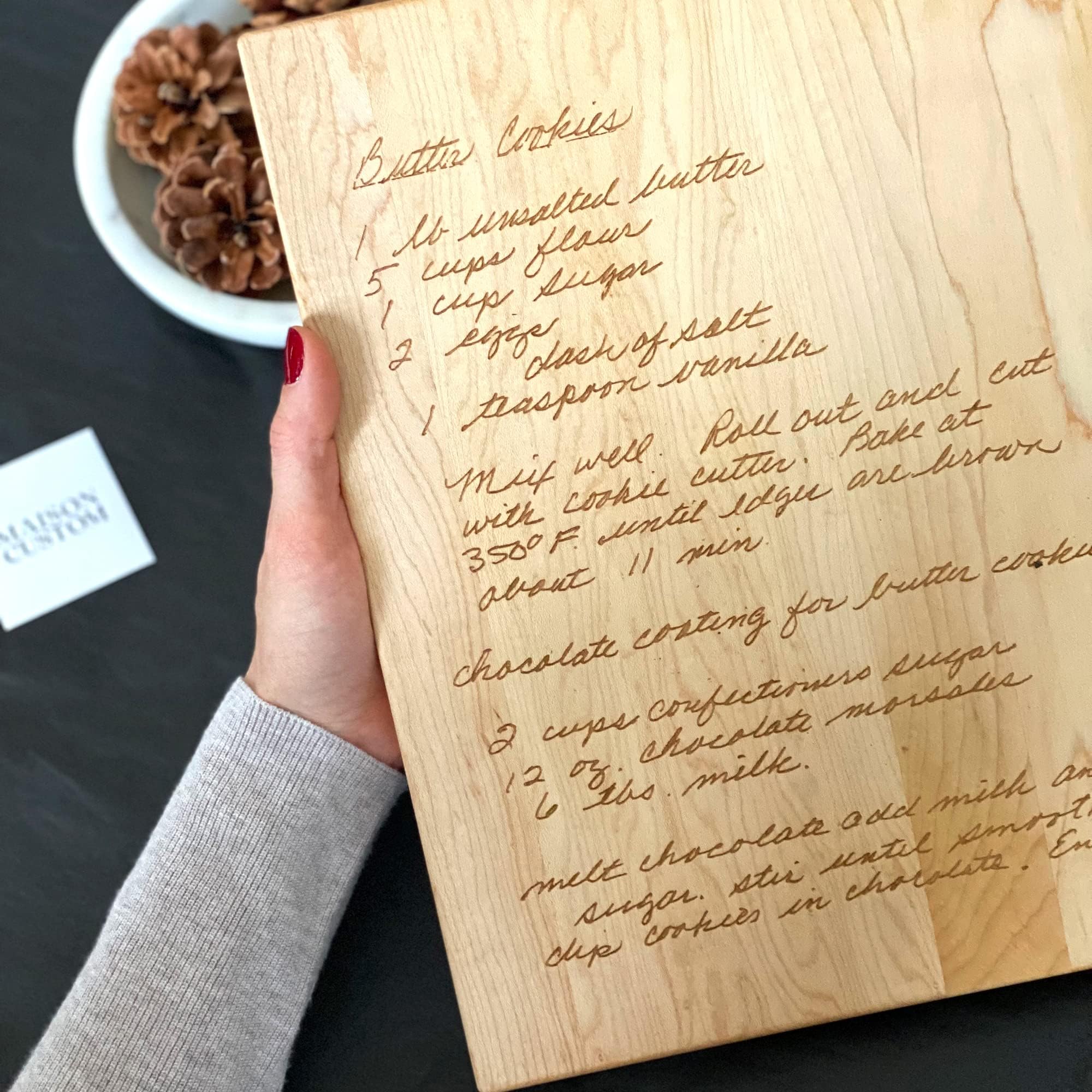 Amazon.com: Original Handwritten Recipe Cutting Board - Best Unique ...