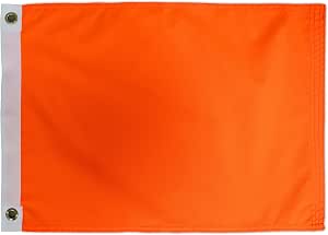 Amazon.com : Heavy Duty Orange Safety Flag 12x18 Inch -Longest Lasting ...