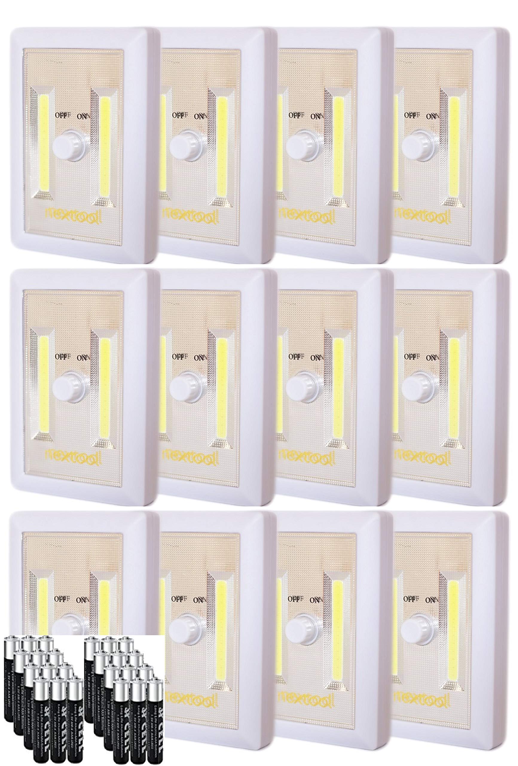 Snapklik.com : Nextool 12 Pack Battery Operated Adjustable Brightness ...