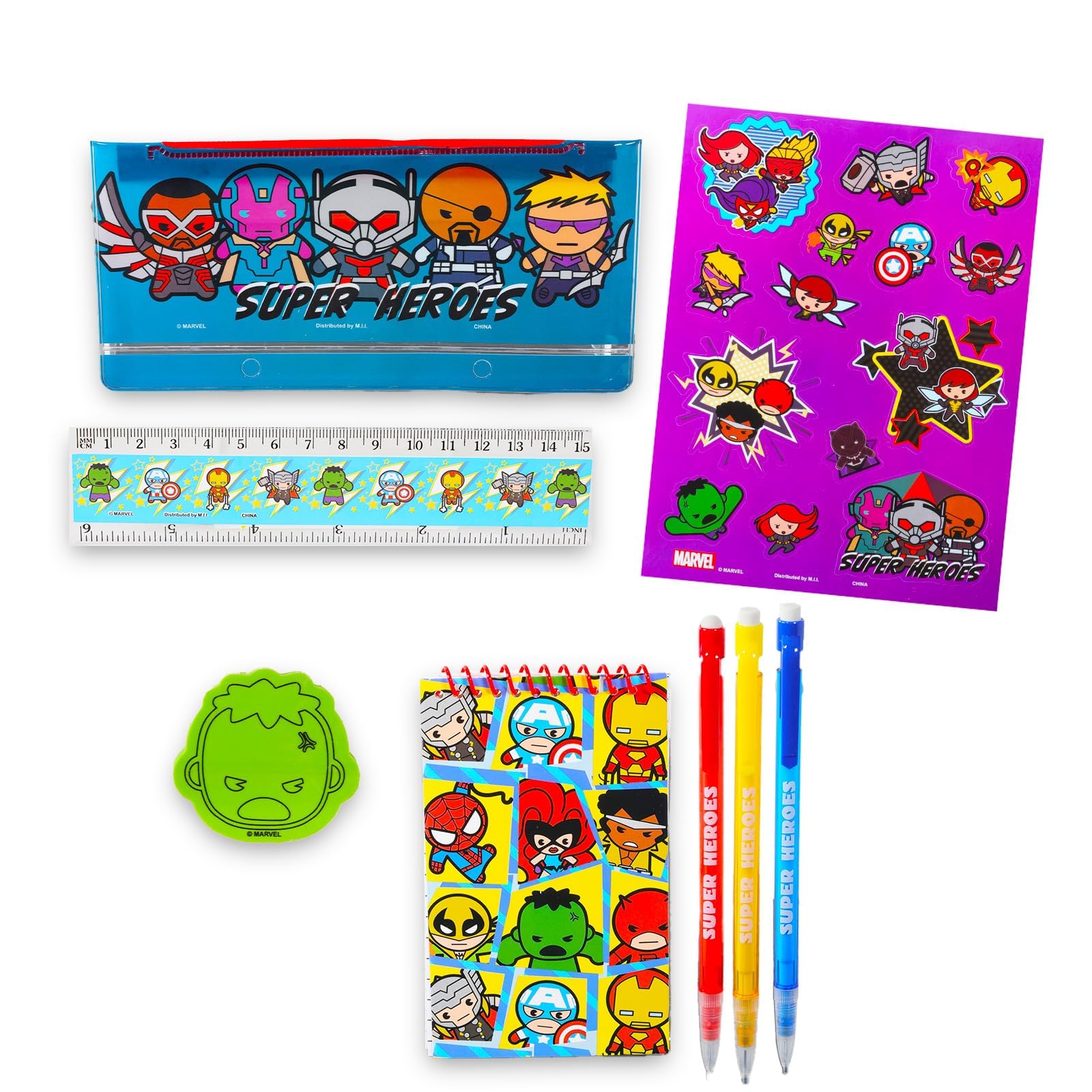 Snapklik.com : Marvel Universe School Supplies Value Pack 11 Pc Bundle