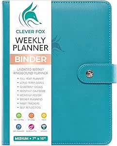 Clever Fox Weekly Planner Binder – Goal Setting Planner for Time ...
