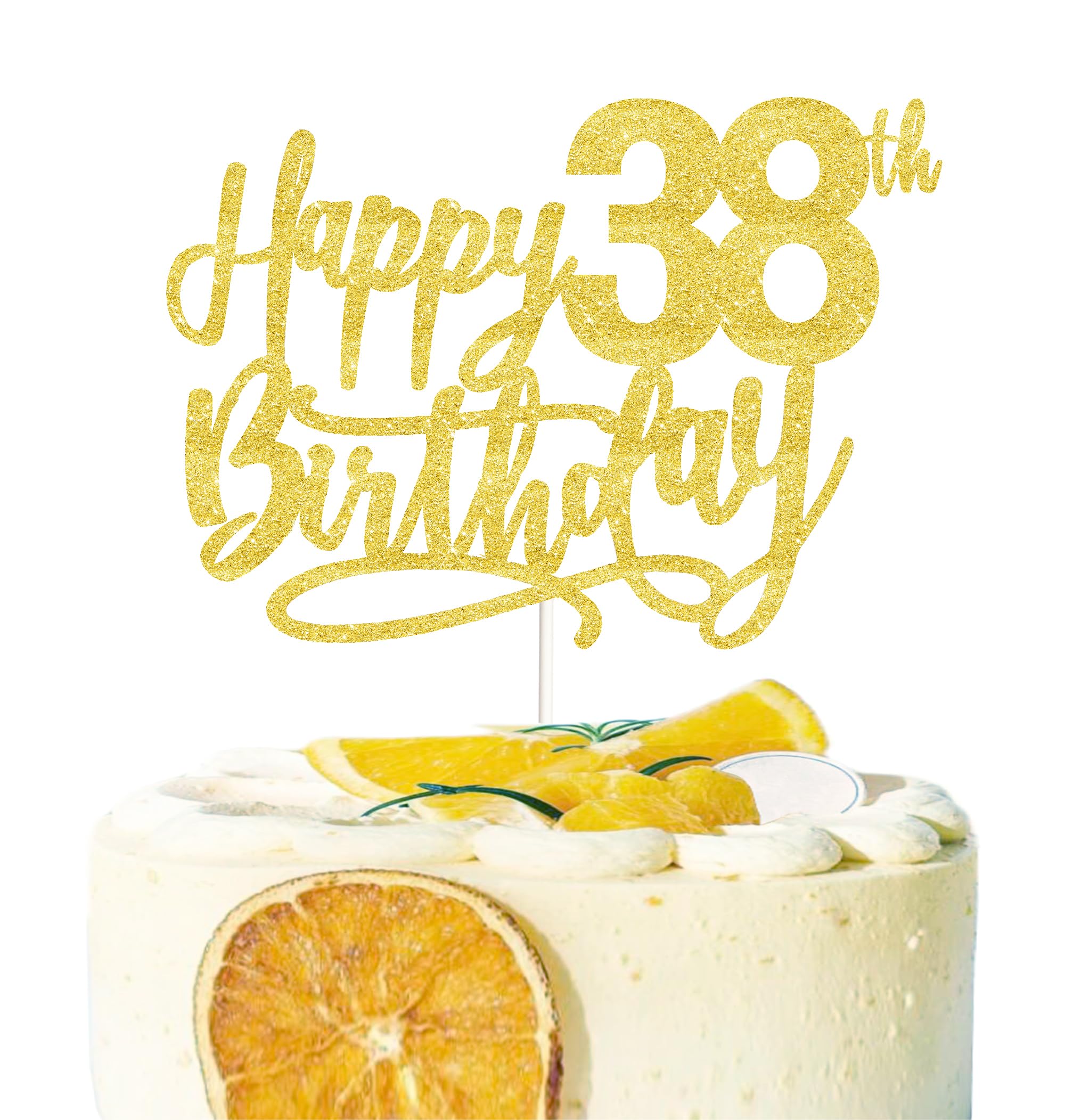 Snapklik.com : 38 Birthday Cake Toppers, 38th Birthday Decorations ...