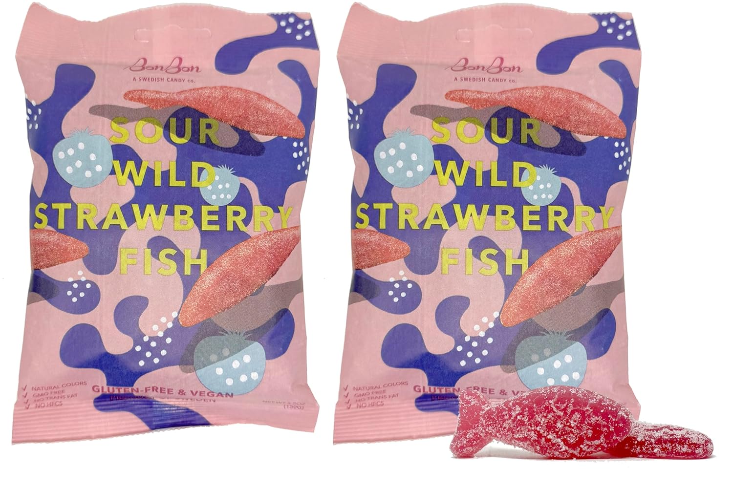 Amazon.com : Sour Wild Strawberry Fish : Grocery & Gourmet Food
