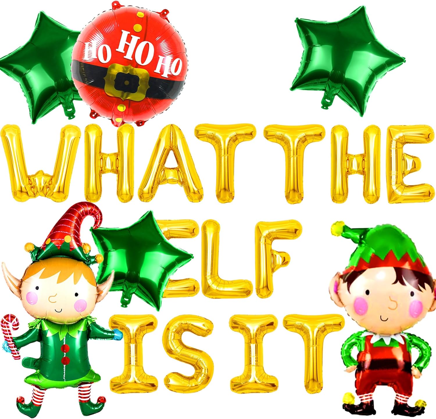 Amazon.com: The Elf Christmas Banner Decorations What The Elf Is It ...