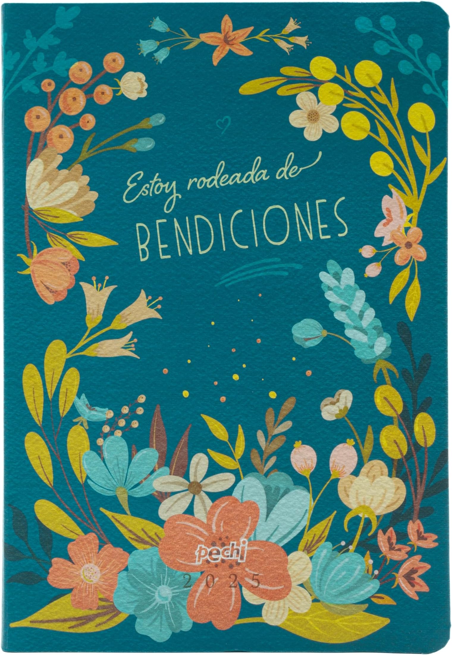 Pechi Agenda 2025. Rodeada de Bendiciones. Tapa flexible. Encuadernado ...