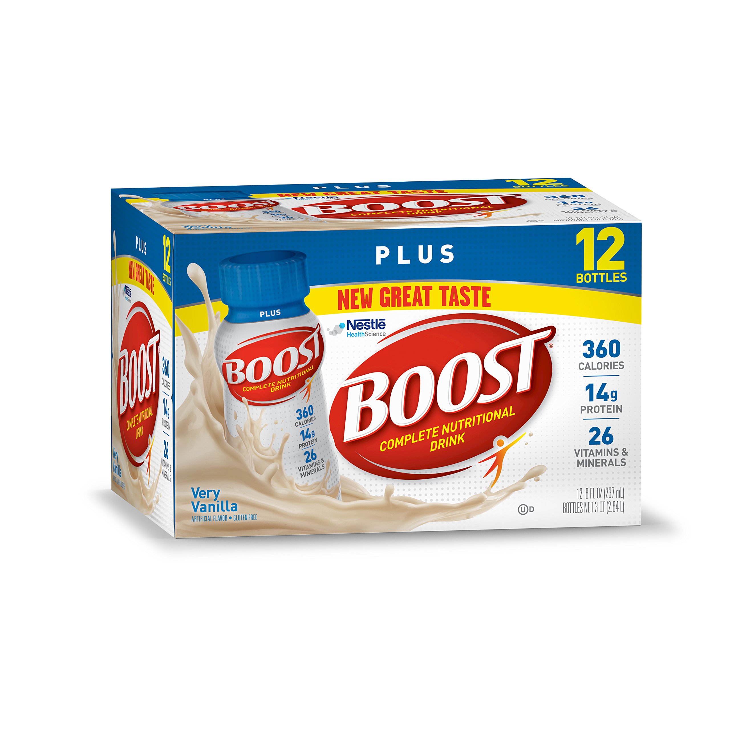 Snapklik.com : Boost Plus Complete Nutritional Drink, Very Vanilla, 8 ...