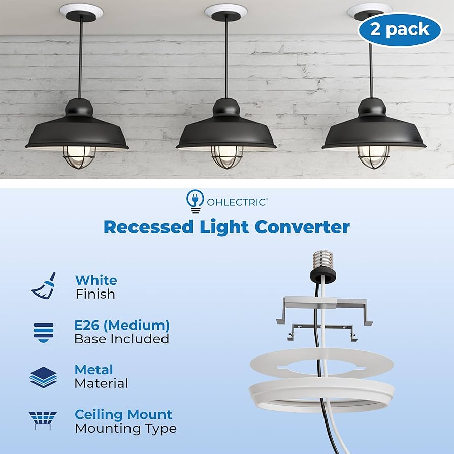 Recessed Light To Pendant Adapter
