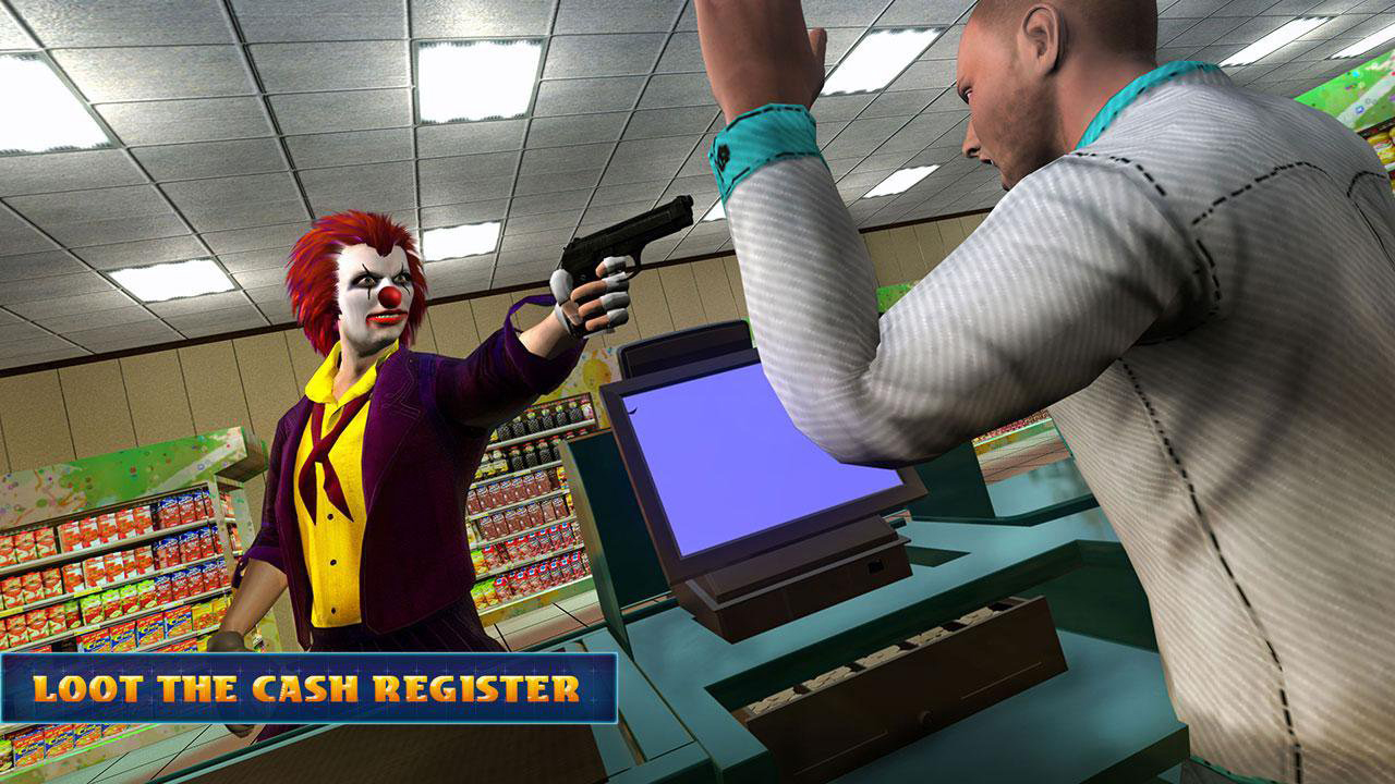 Christmas Clown Robbery Master Grand Theft Heist Simulator: Crime City ...