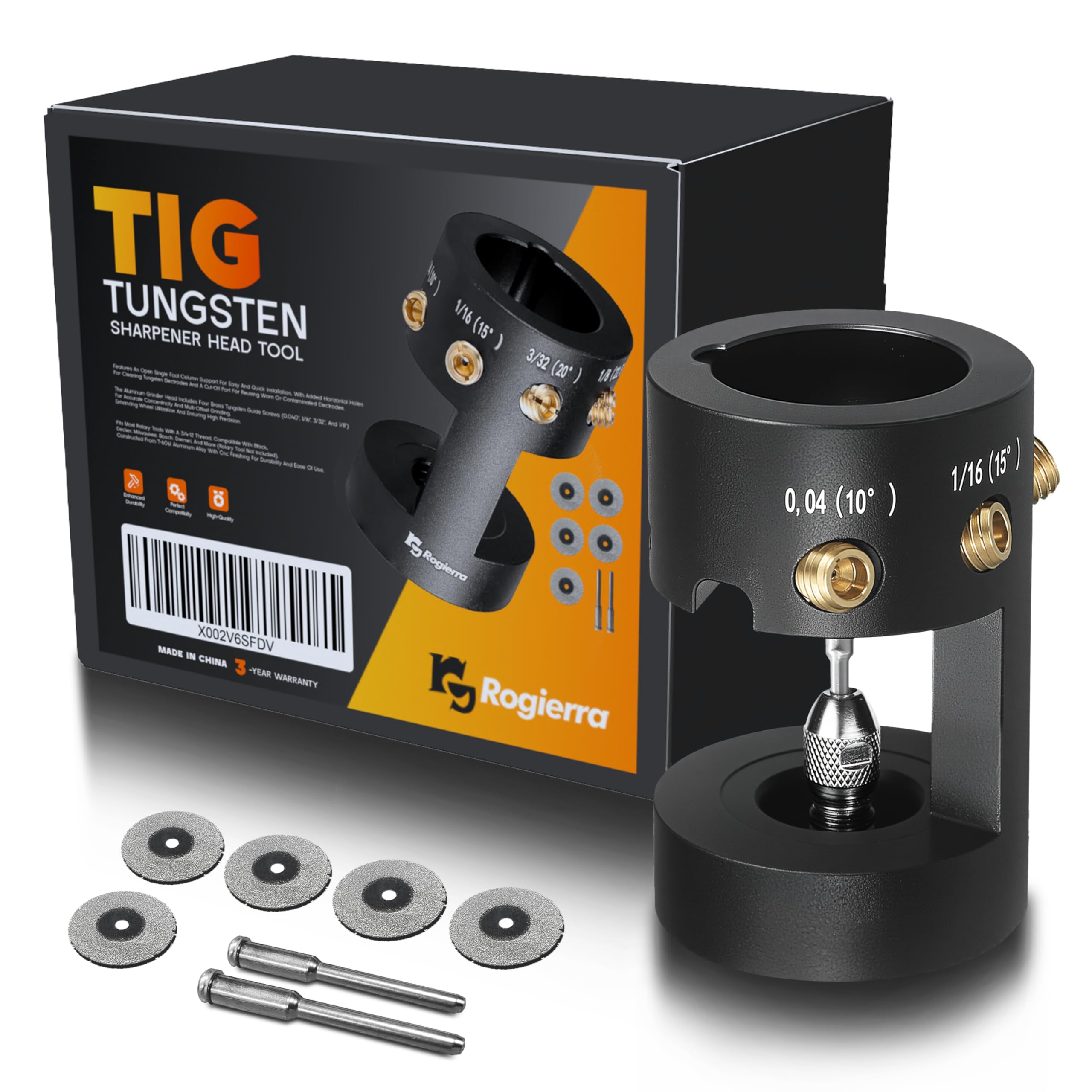 Snapklik.com : Rogierra TIG Tungsten Electrode Sharpener Head Tool ...