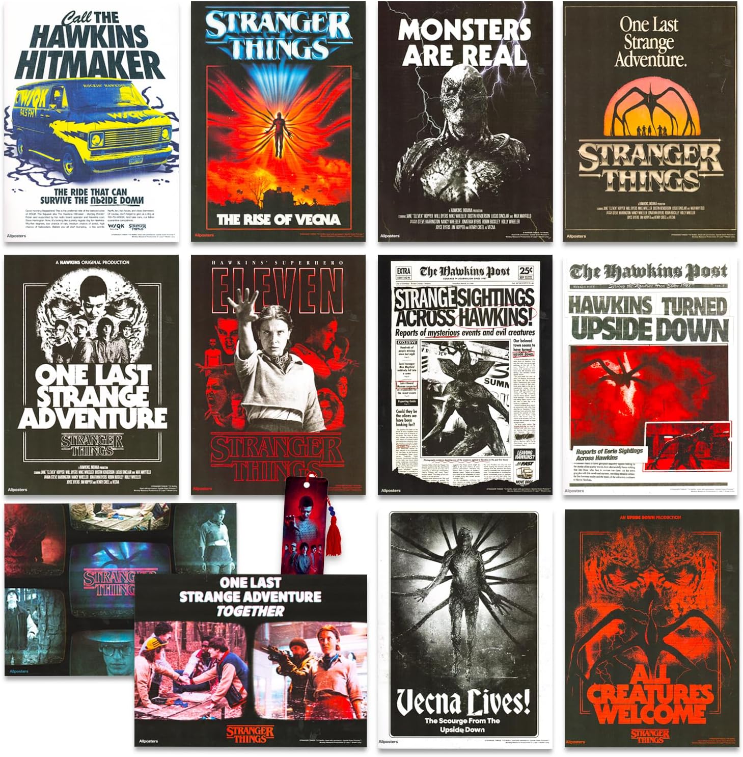 Stranger Things Poster Book - Bundle Includes 12 Posters Featuring ...