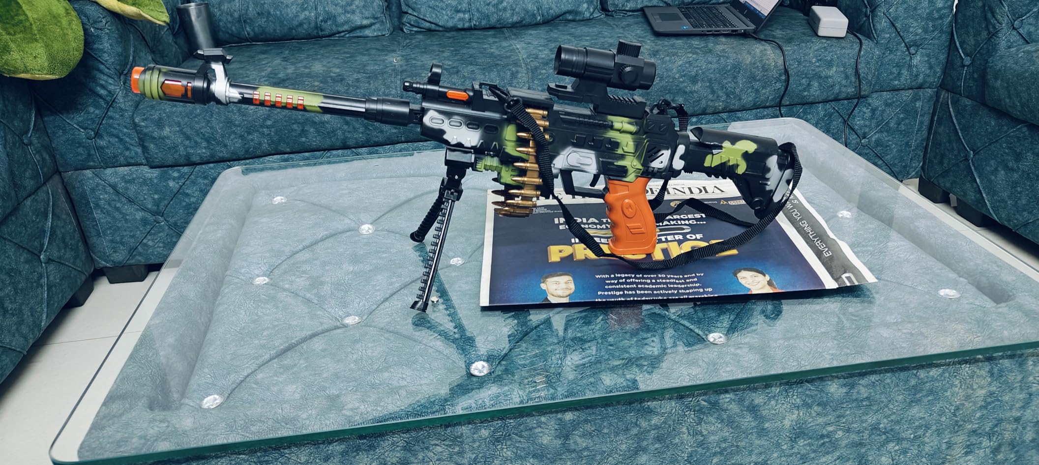 Gooyo GY938 Battery Operated 3D Projection Strike Toy Gun with Vibrant ...
