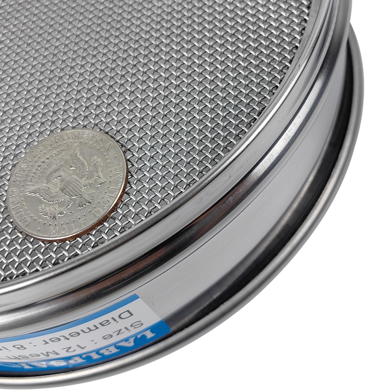 Snapklik.com : 12 Mesh Lab Sieves 8" Diameter 304 Stainless Steel Wire ...