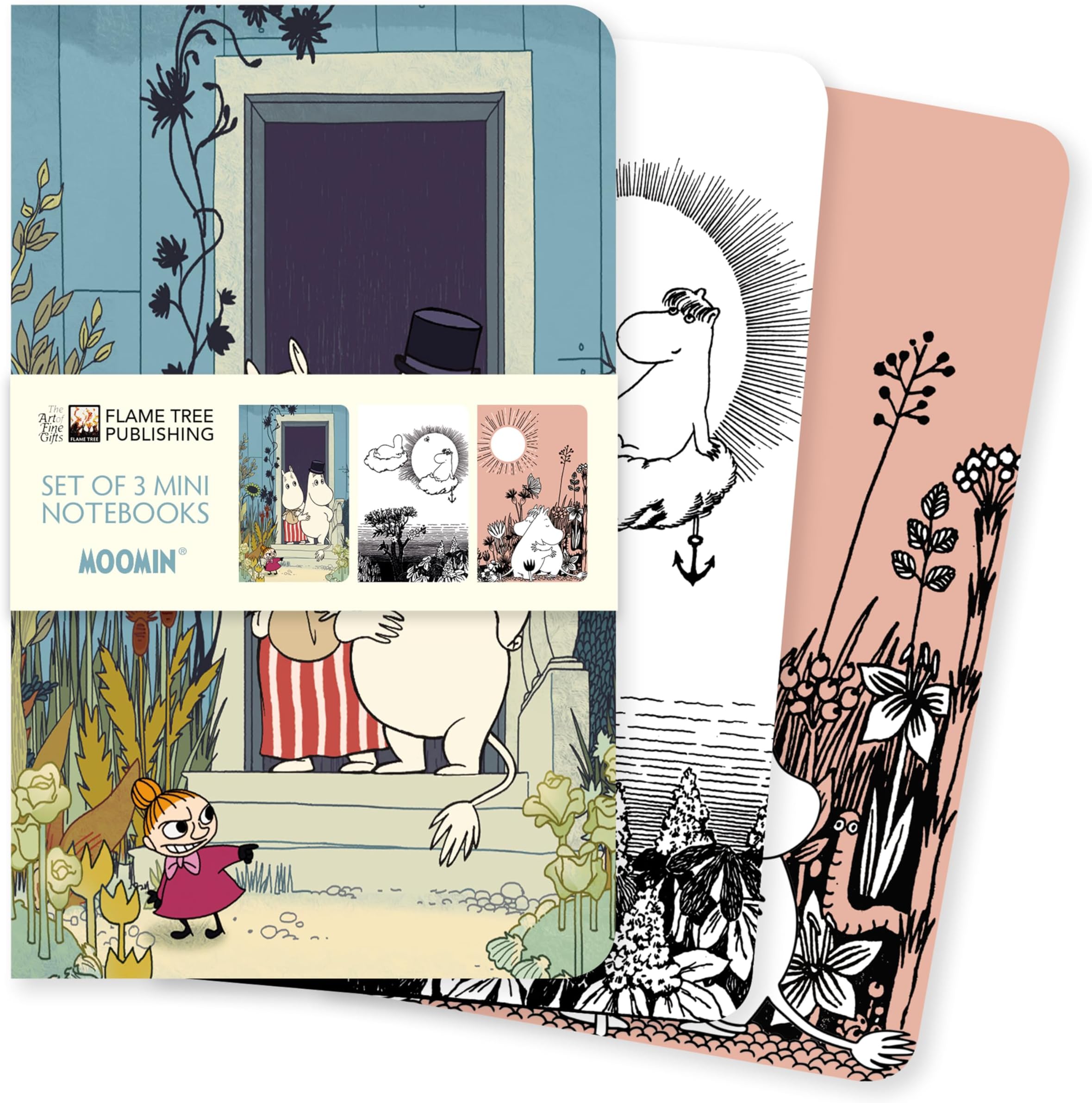 Moomin Set of 3 Mini Notebooks (Mini Notebook Collections) : Flame Tree ...
