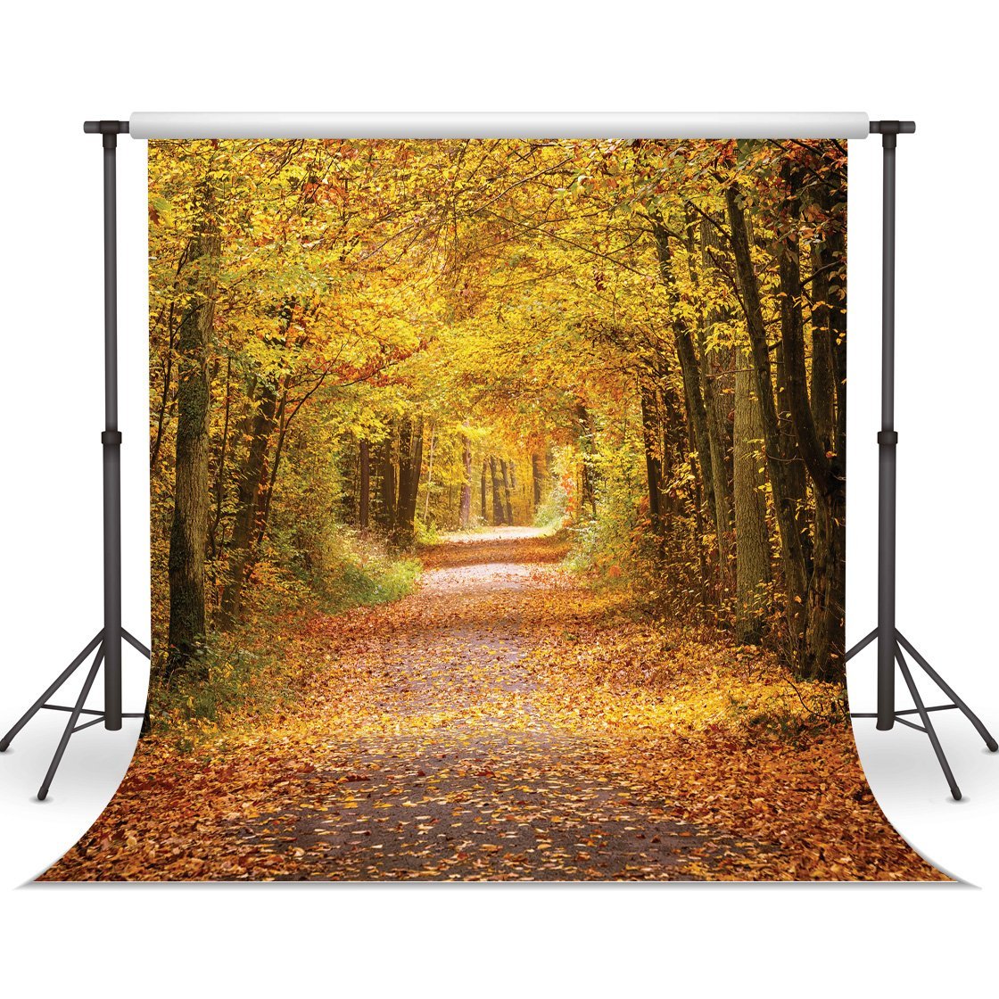Amazon.com : LYWYGG 10x10ft Fall Photography Backdrop Yellow Leaves ...