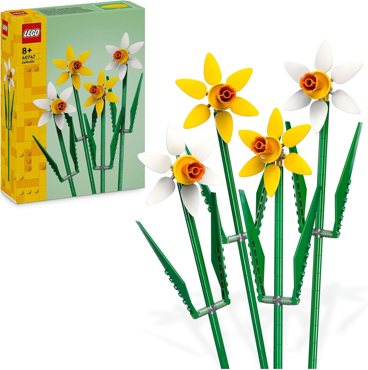 LEGO Botanicals Narcisi - Set di Fiori Finti per Bambine e Bambini 8 ...