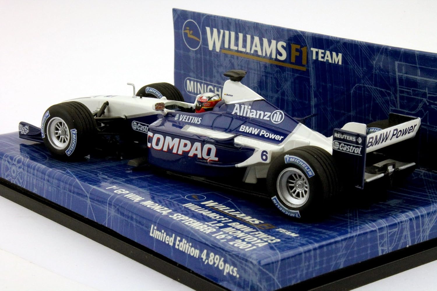 J.P. Montoya Williams FW23 #6 1st Win GP Italy Formula 1 2001 1:43 ...