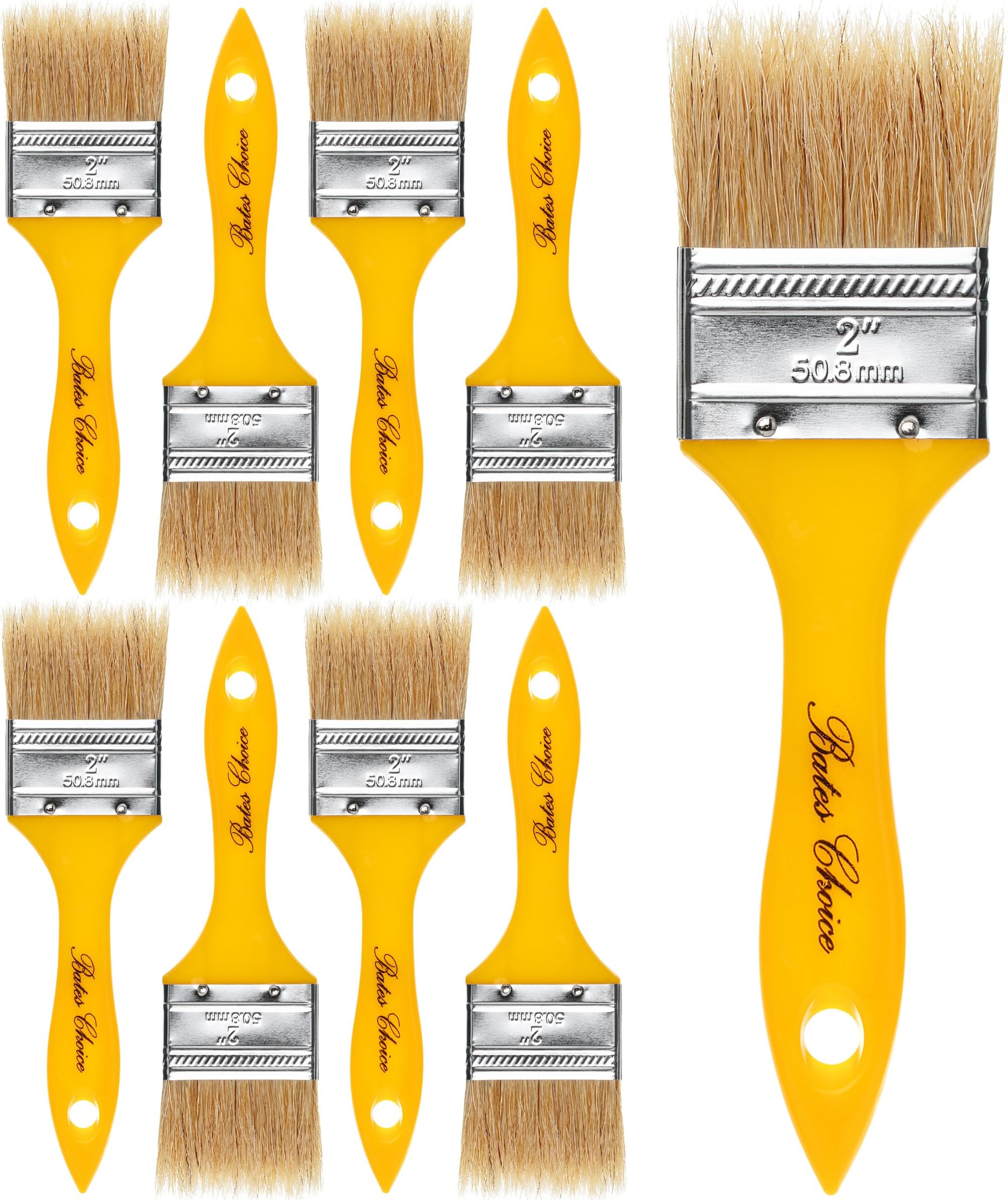 Pro Grade - Chip Paint Brushes - 12 Ea 2 Inch Chip Paint Brush Light ...