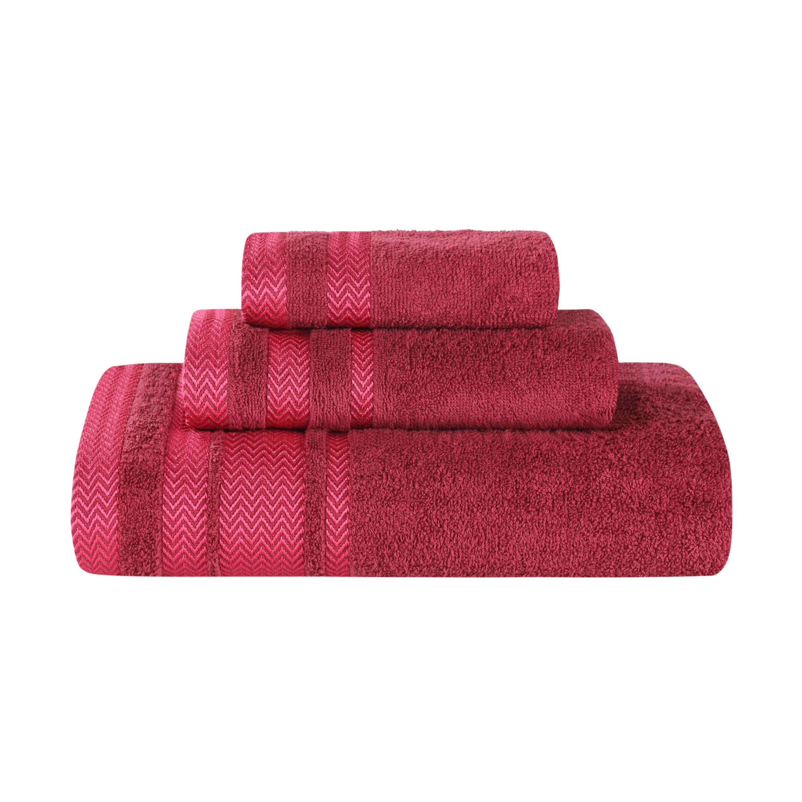 Amazon.com: Superior Cotton 3 Piece Towel Set, Plush Soft Absorbent ...