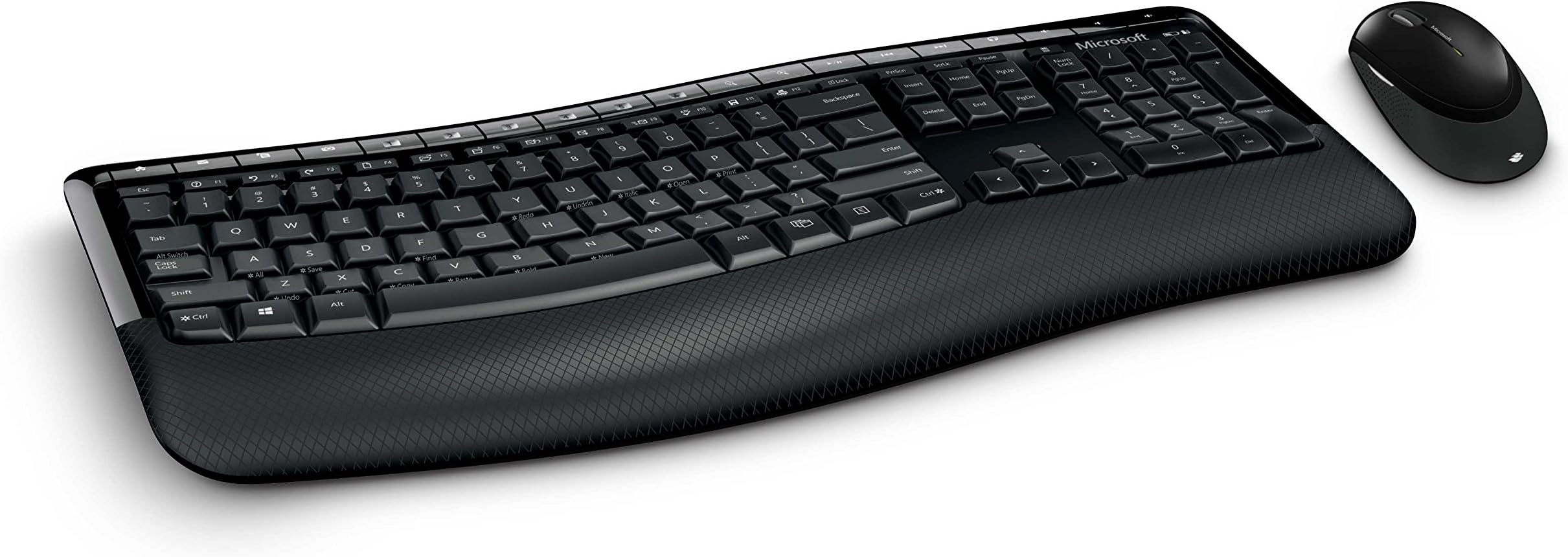Microsoft Wireless Comfort Desktop 5000 – Keyboard Black USB (including ...