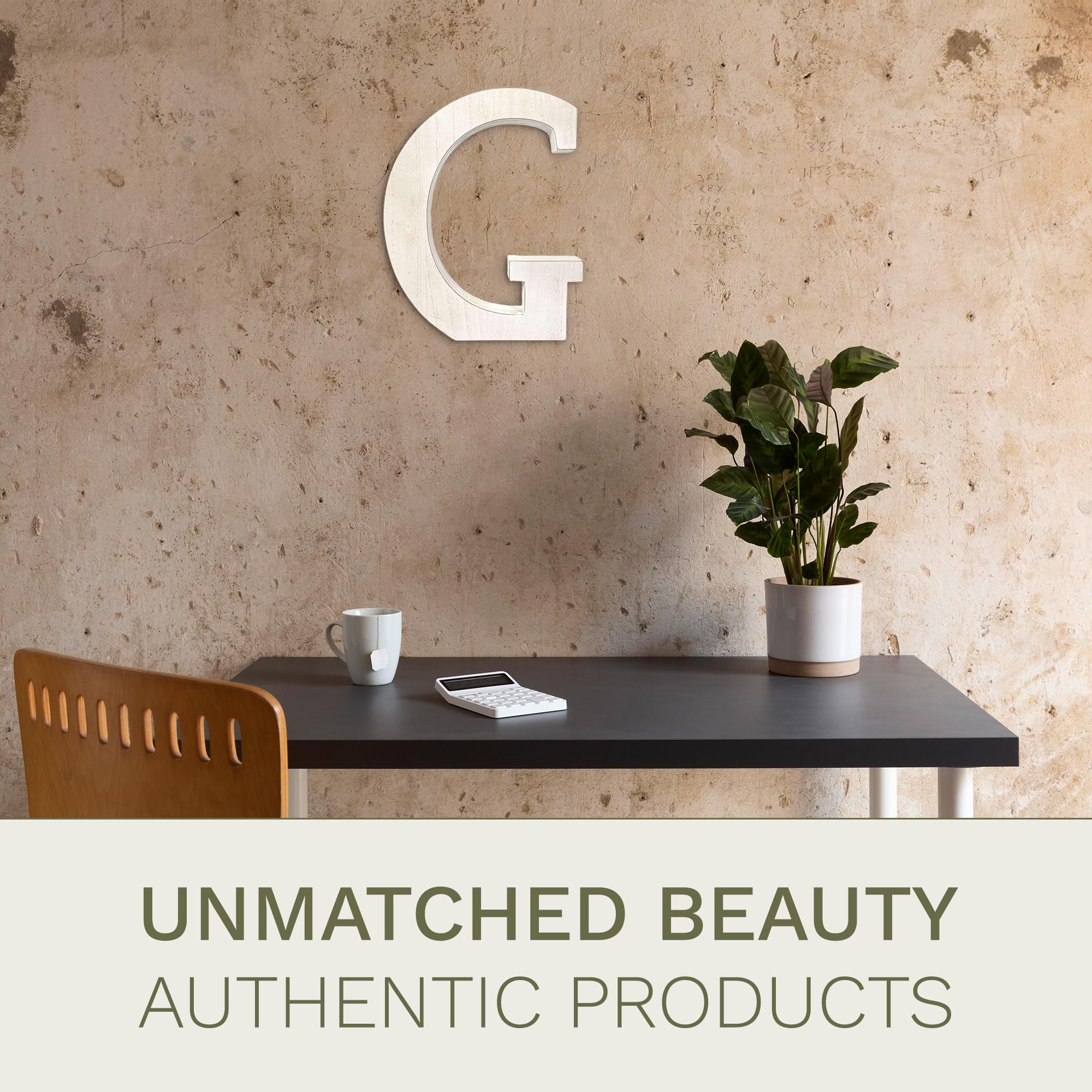 Snapklik.com : BARNWOODUSA Rustic Large Alphabet Letters - Standing ...