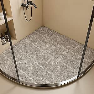 Amazon.com: GANTEC Non Slip Bath Mat for Corner Shower, Triangle Shower ...