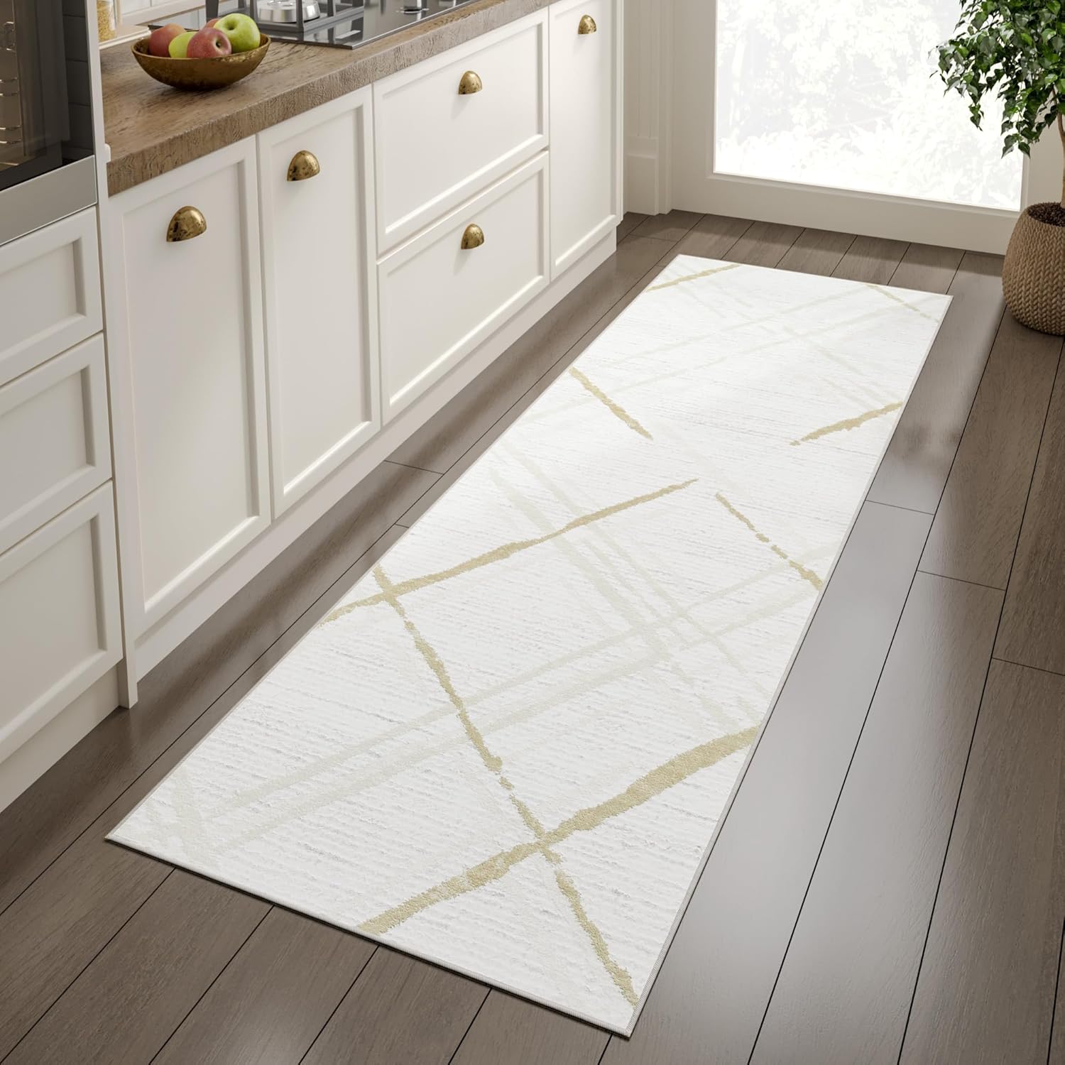 Amazon.com: jinchan 2x7 Kitchen Runner Rug, Washable Abstract Geometric ...