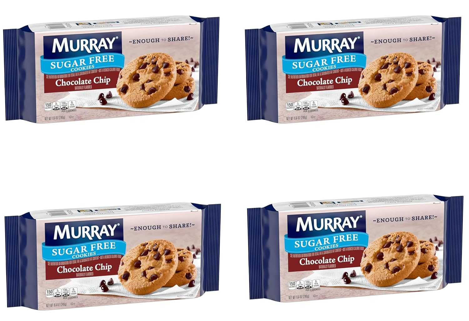 Amazon.com: Generic Murray. Sugar Free Cookies - Chocolate Chip - 8.8 ...