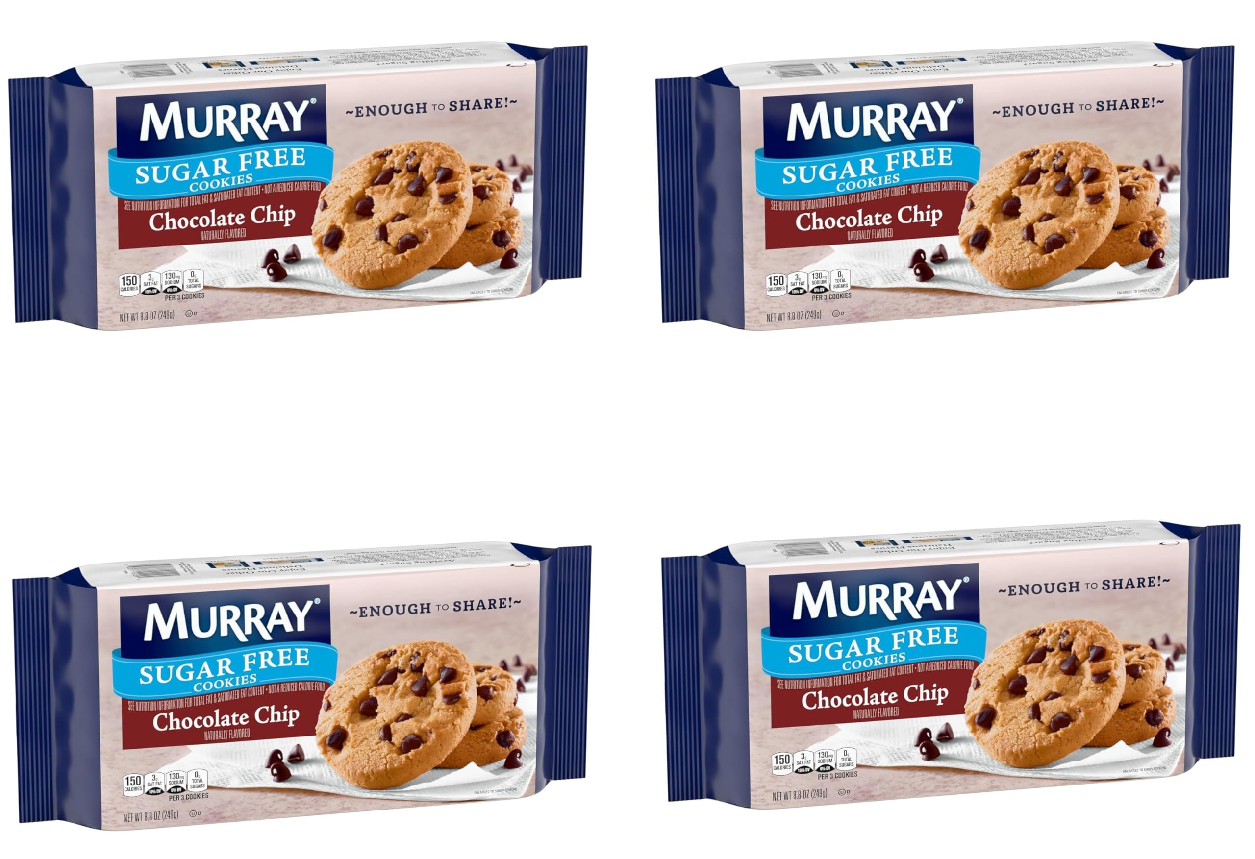 Amazon.com: Generic Murray. Sugar Free Cookies - Chocolate Chip - 8.8 ...