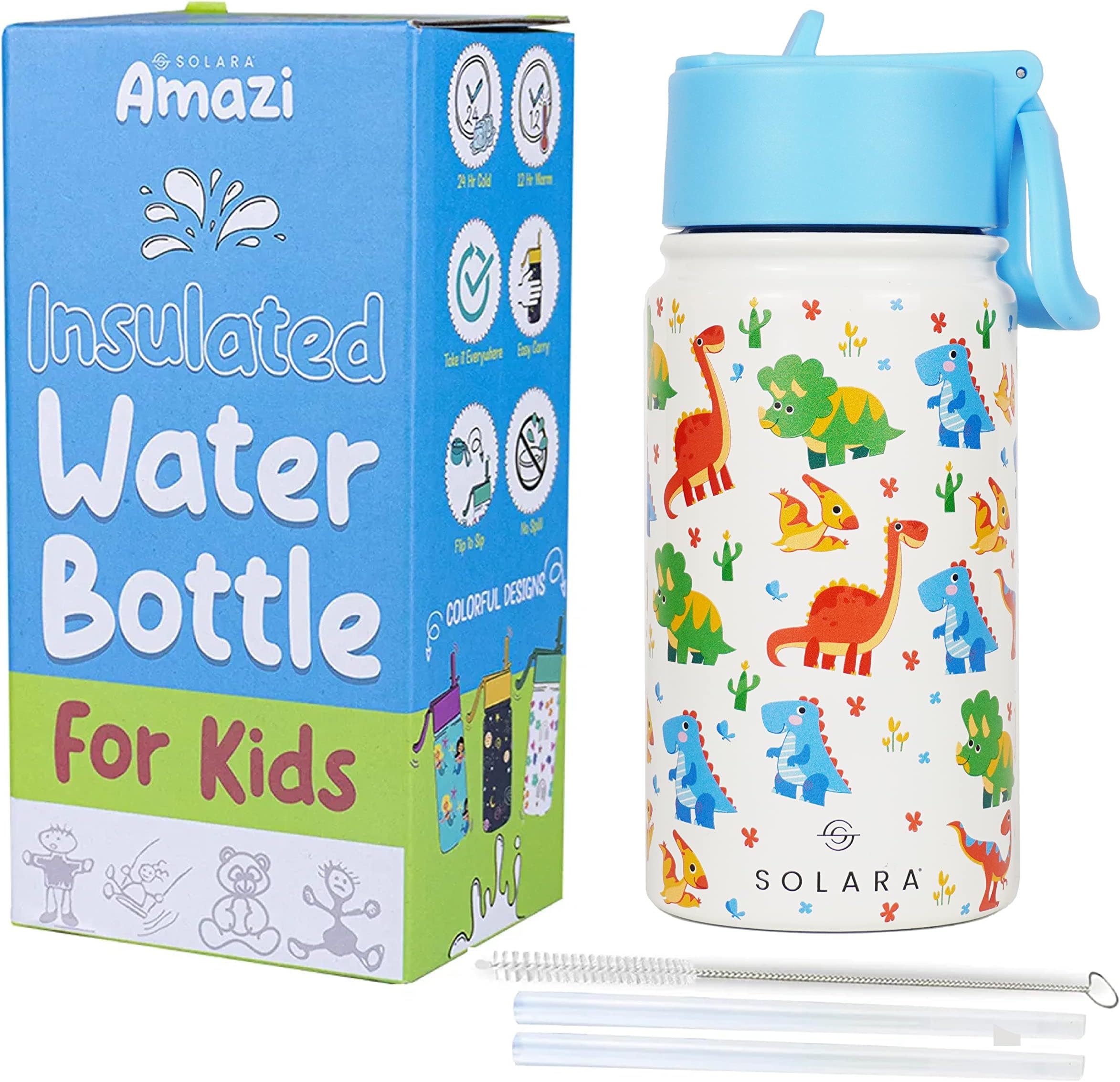 Simple Modern Kids Water Bottle with Straw | Insulated Stainless Steel ...