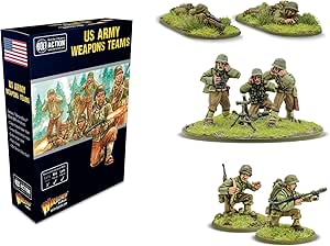 Warlord Games US Army Weapons Teams - 28mm Scale Miniatures for Bolt ...