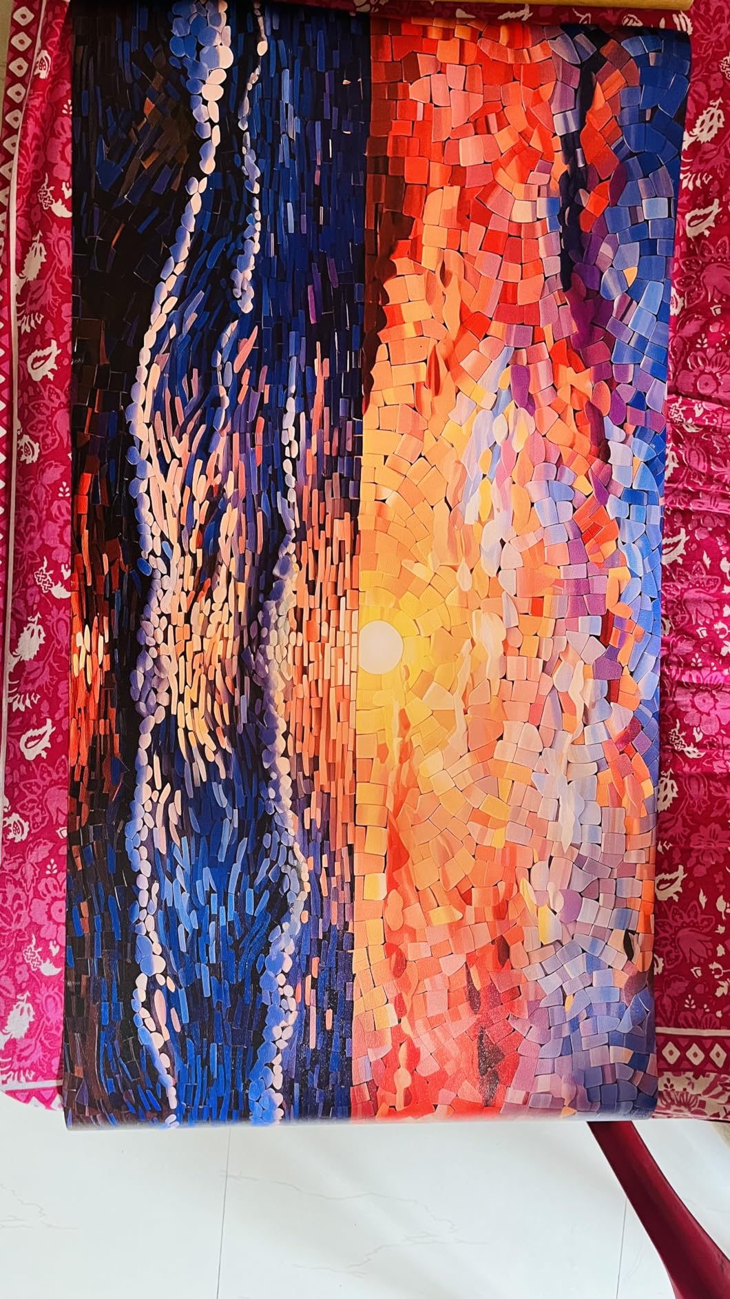 SAF paintings Unframed Rolled Art Print|Abstract Art Canvas Wall Art ...