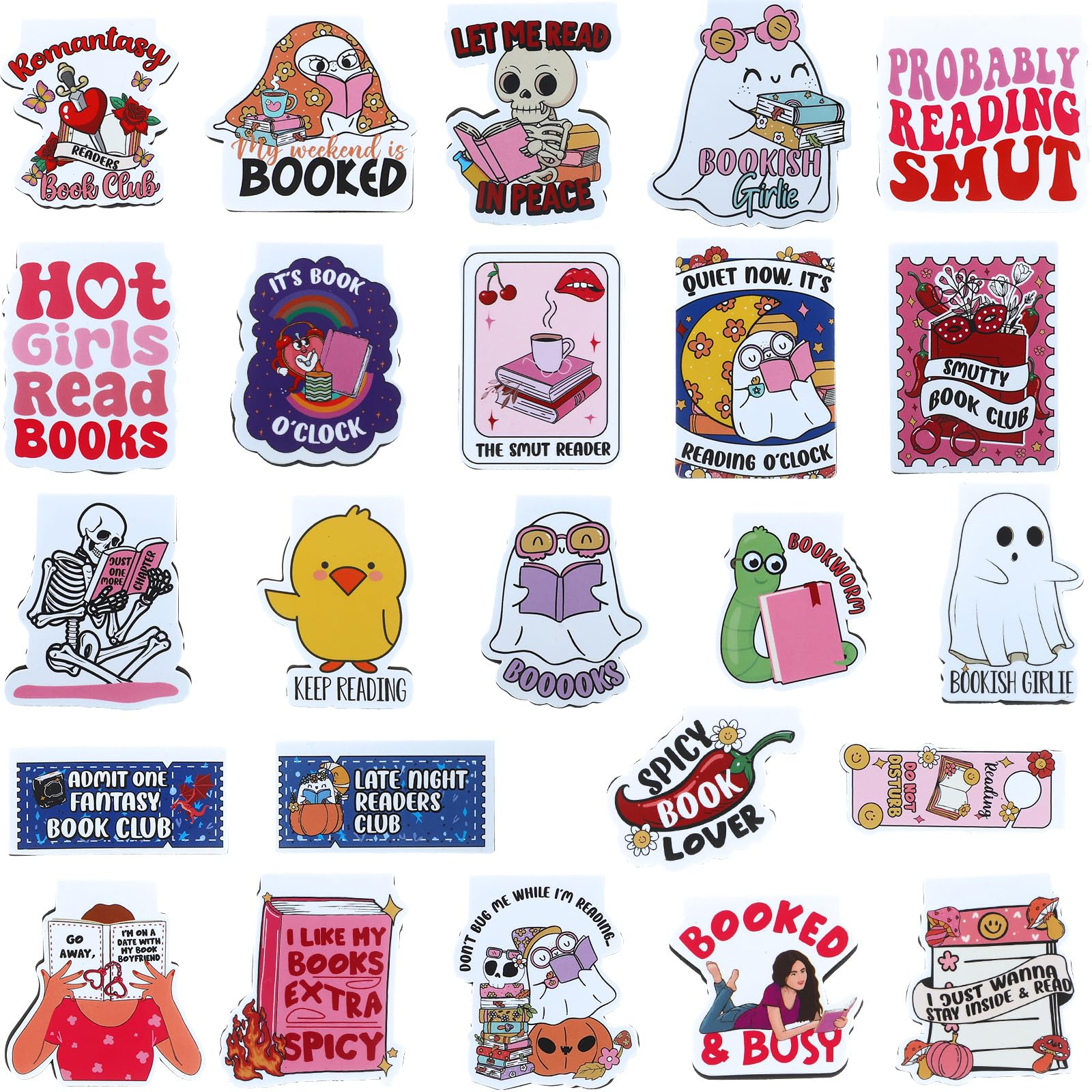 Amazon.com: Skyygemm 24 Pcs Funny Magnetic Bookmarks, Cute Magnet ...