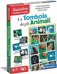 Amazon.com: Clementoni Sapientino 16770 - Animal Tombola - Educational ...