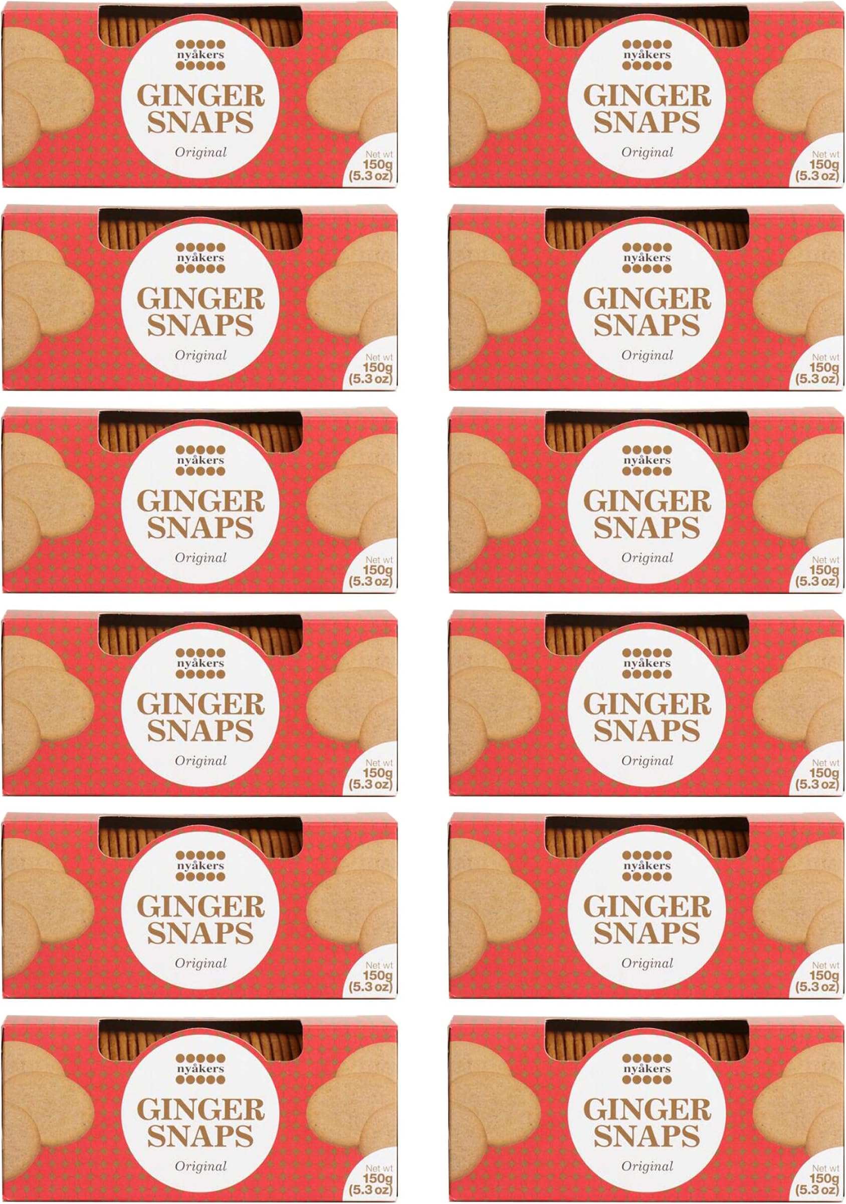 Amazon.com: Nyakers Gingerbread Snaps Cookies - Finest Ginger Snaps ...