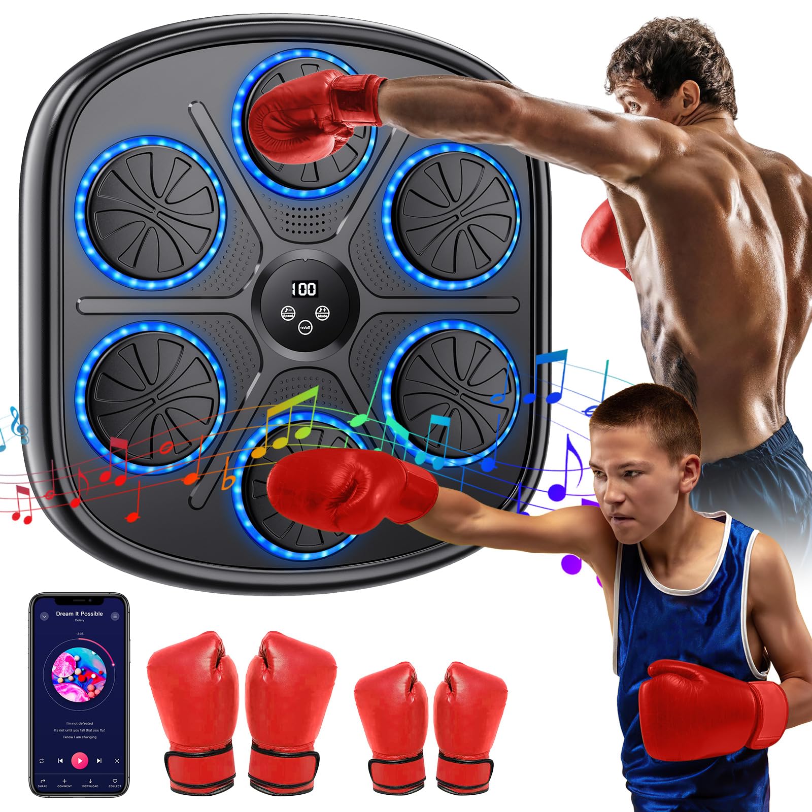 Music Boxing Machine, Machine de Boxe Électronique Intelligente avec ...