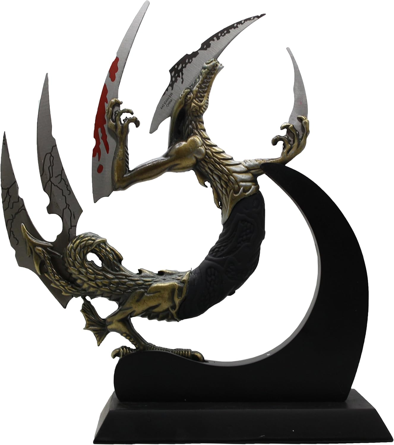 Amazon.com : MysticalBlades 5 Bladed with Blood Fantasy Chakra Gold ...