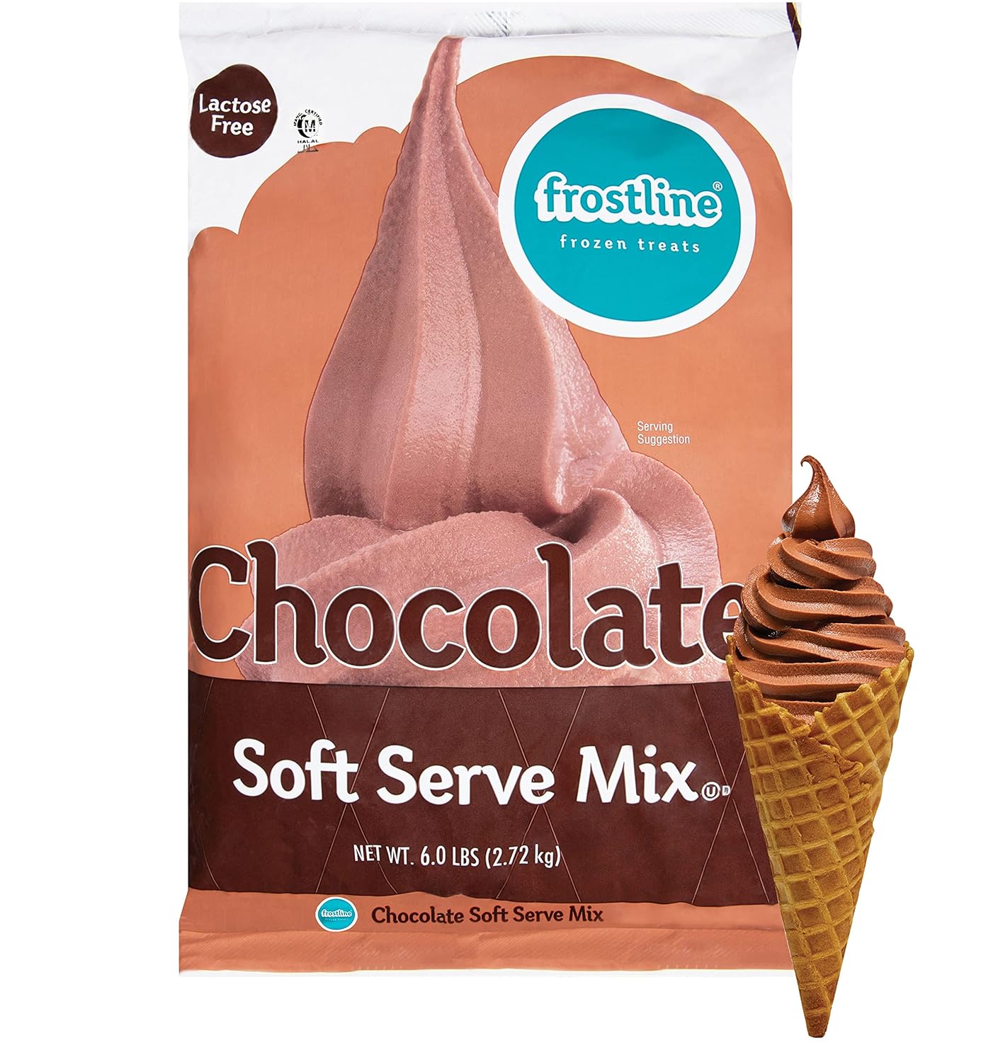 Amazon.com : Frostline Chocolate Soft Serve Ice Cream Mix, Lactose ...