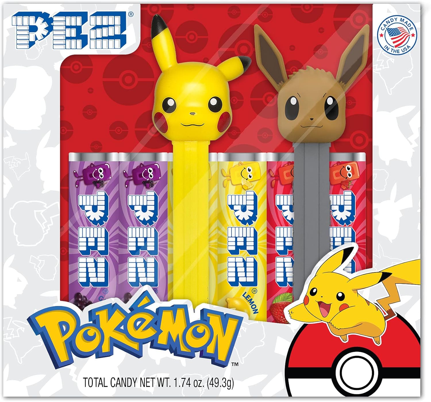 Pokemon PEZ Dispenser Set: 2 Pez Candy Dispensers With 6 EXTRA Pez ...
