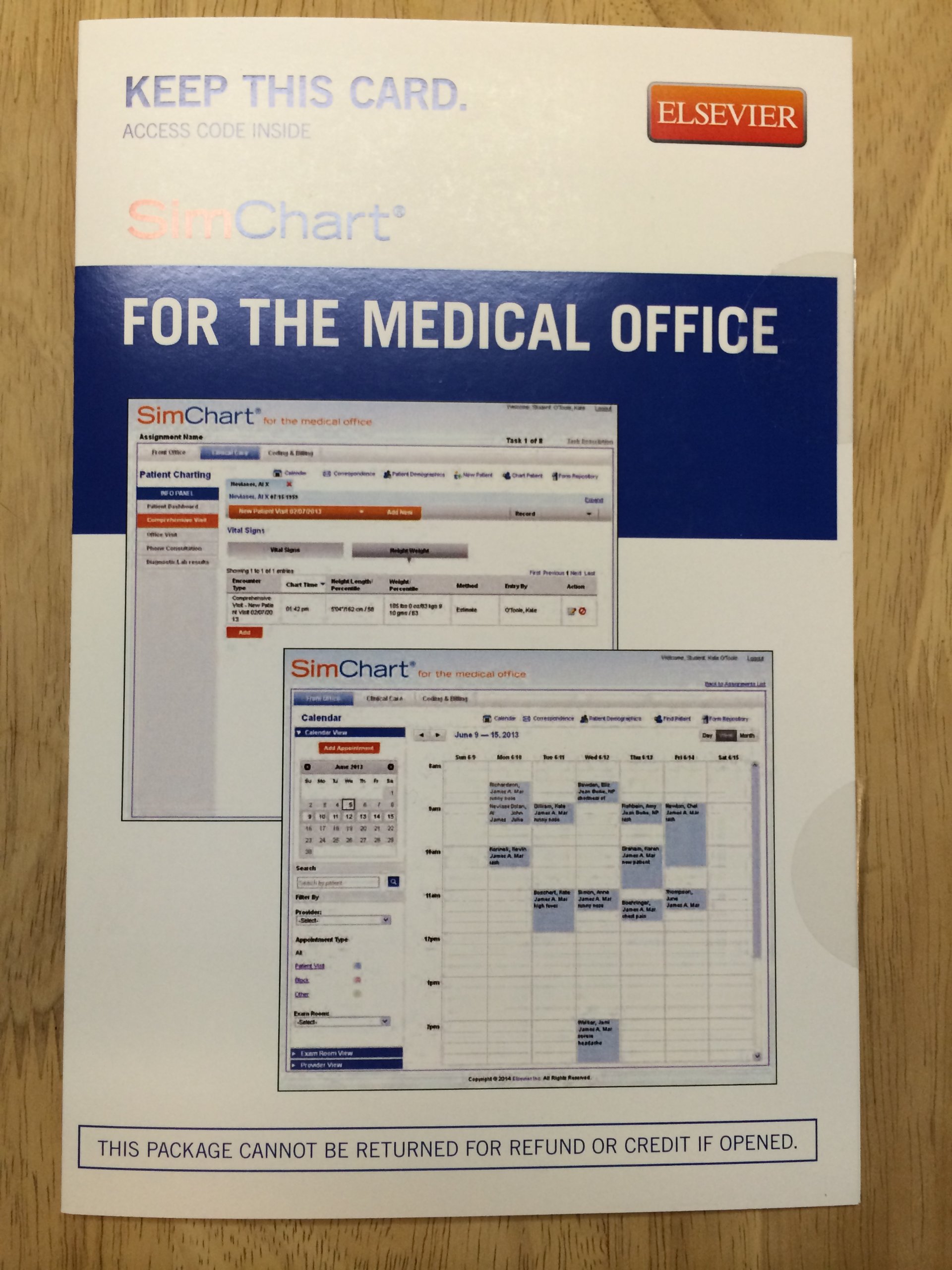 SimChart for the Medical Office (Access Card): 9781455753185: Medicine ...
