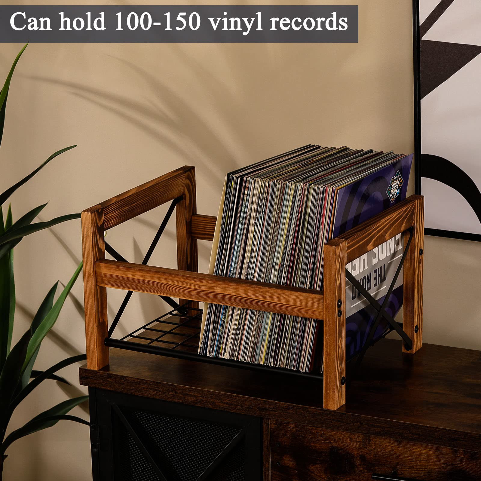 X-cosrack Vinyl Record Holder,Fits 7â€? -12â€? Records,Store Up to ...