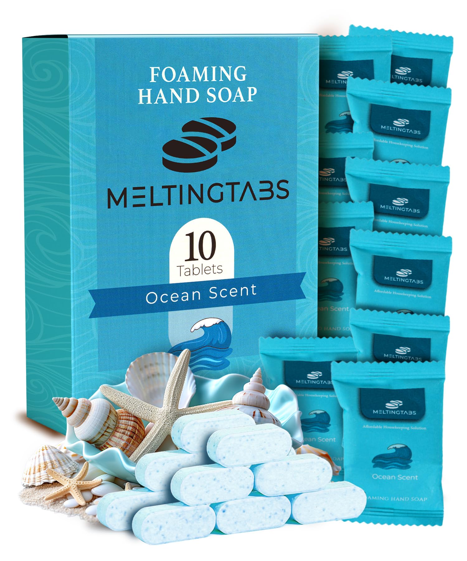 Amazon.com : MELTINGTABS Foaming Hand Soap Refill Tablets - Ocean Scent ...