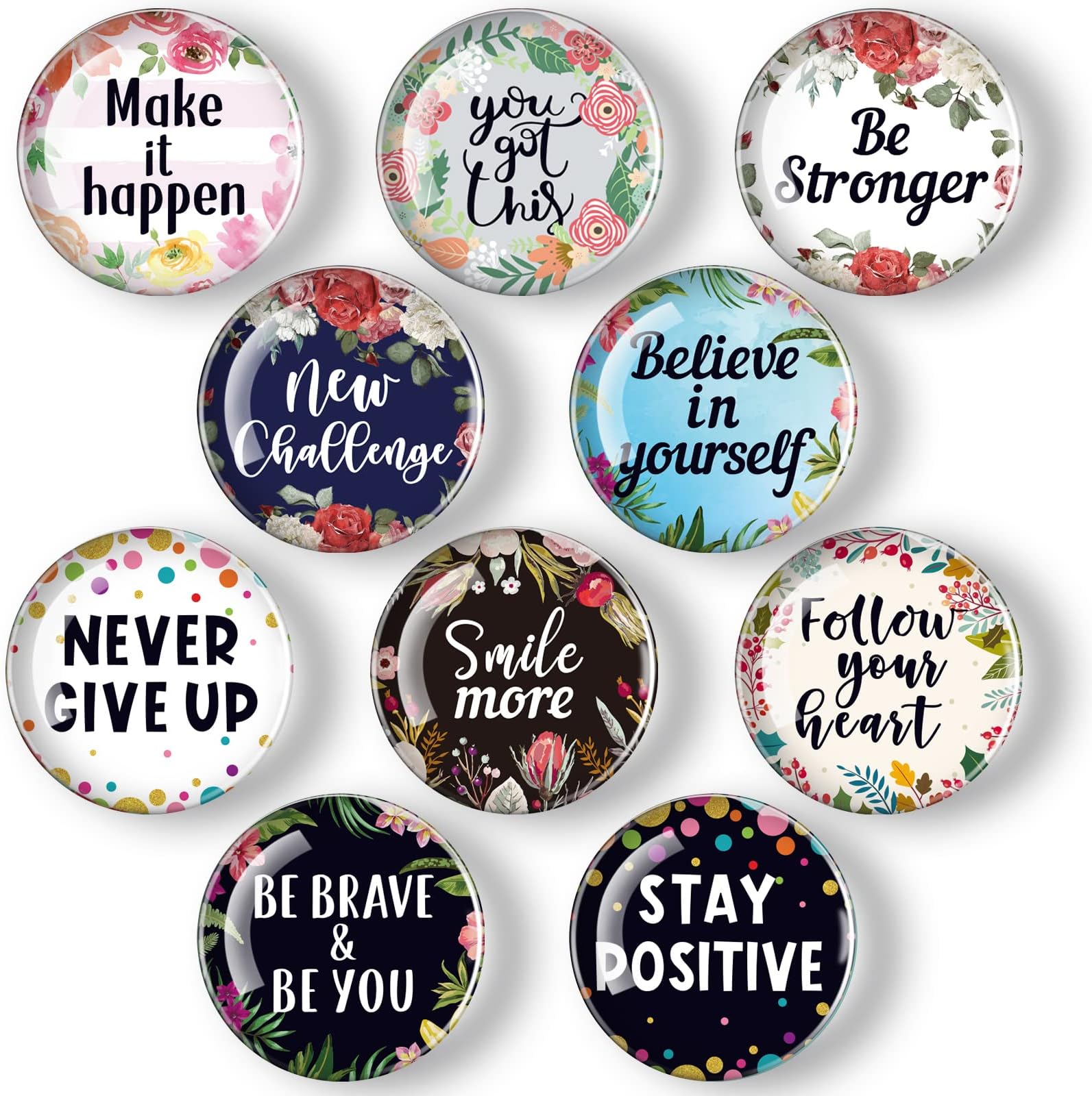 Amazon.com: Pipilo Press 8 Pack Inspirational Bible Verse Magnets for ...