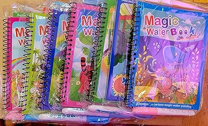 Amazon.com: Dduolammng 12 Pack Water Coloring Books,Cartoon Paint with ...