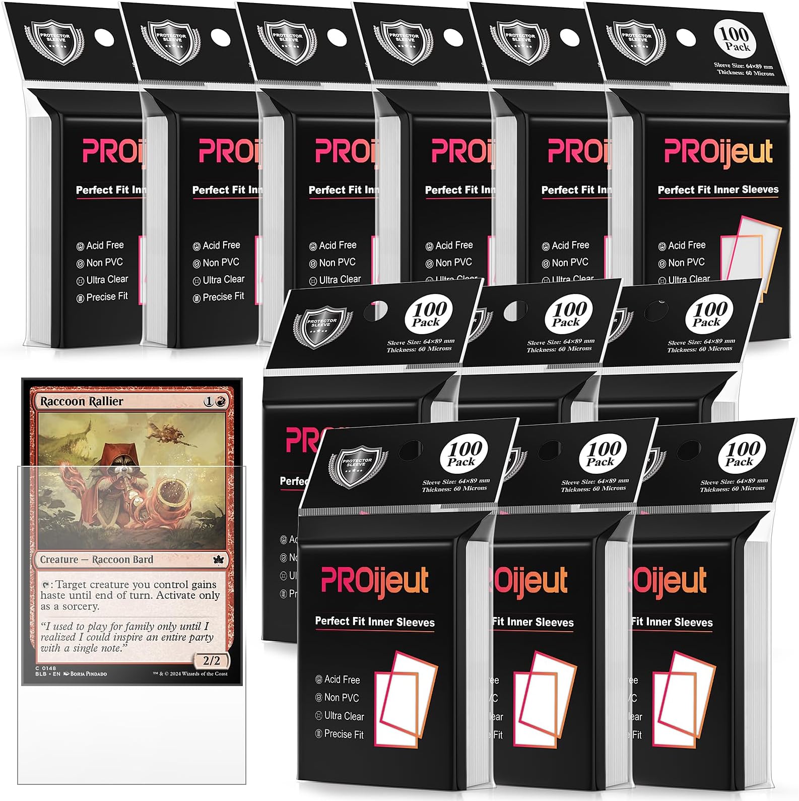 Amazon.com: KMC Perfect Size Card Sleeves Mini [10 Packs] : Toys & Games