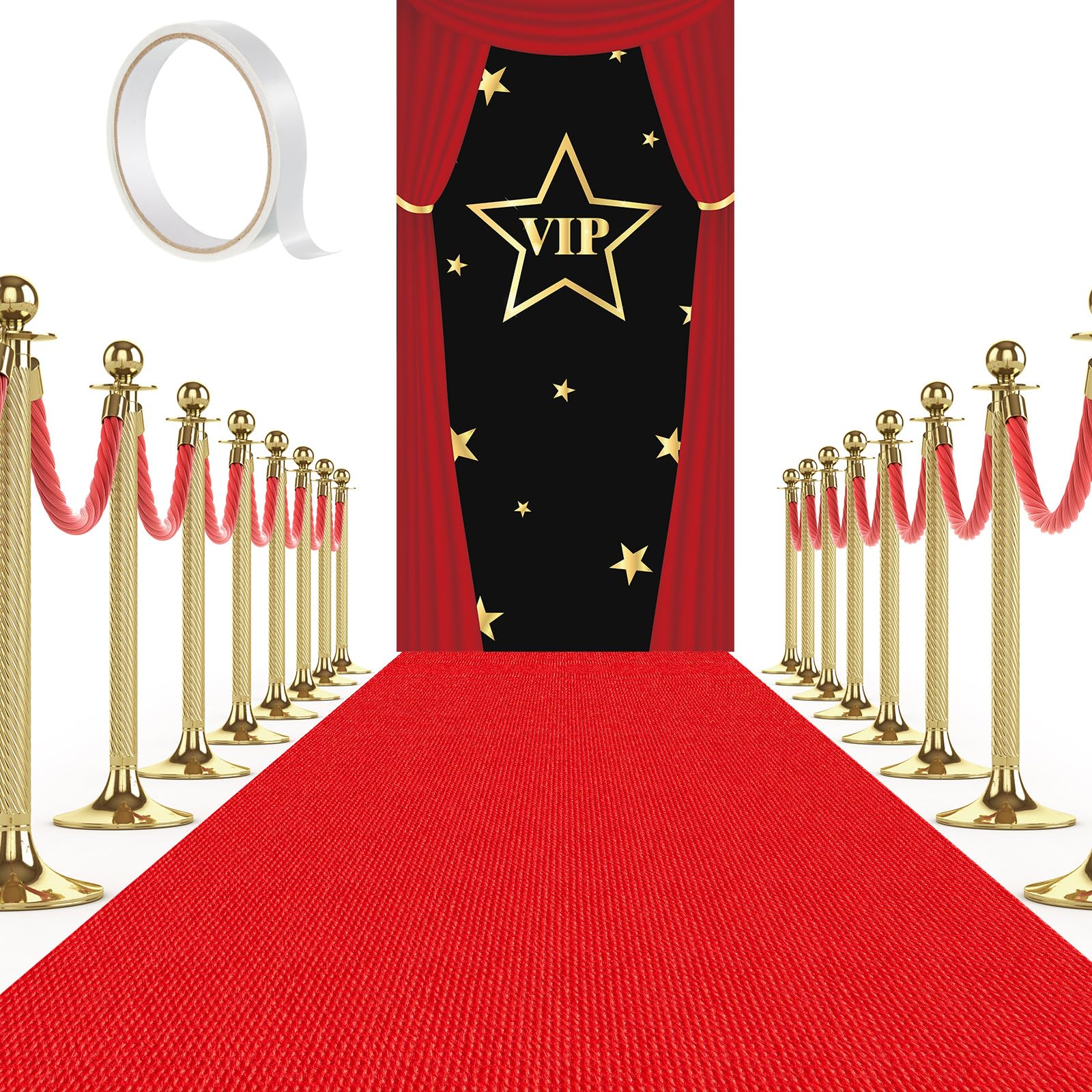 Amazon.com: Red Carpet Runner for Party Decorations VIP Stage Door ...