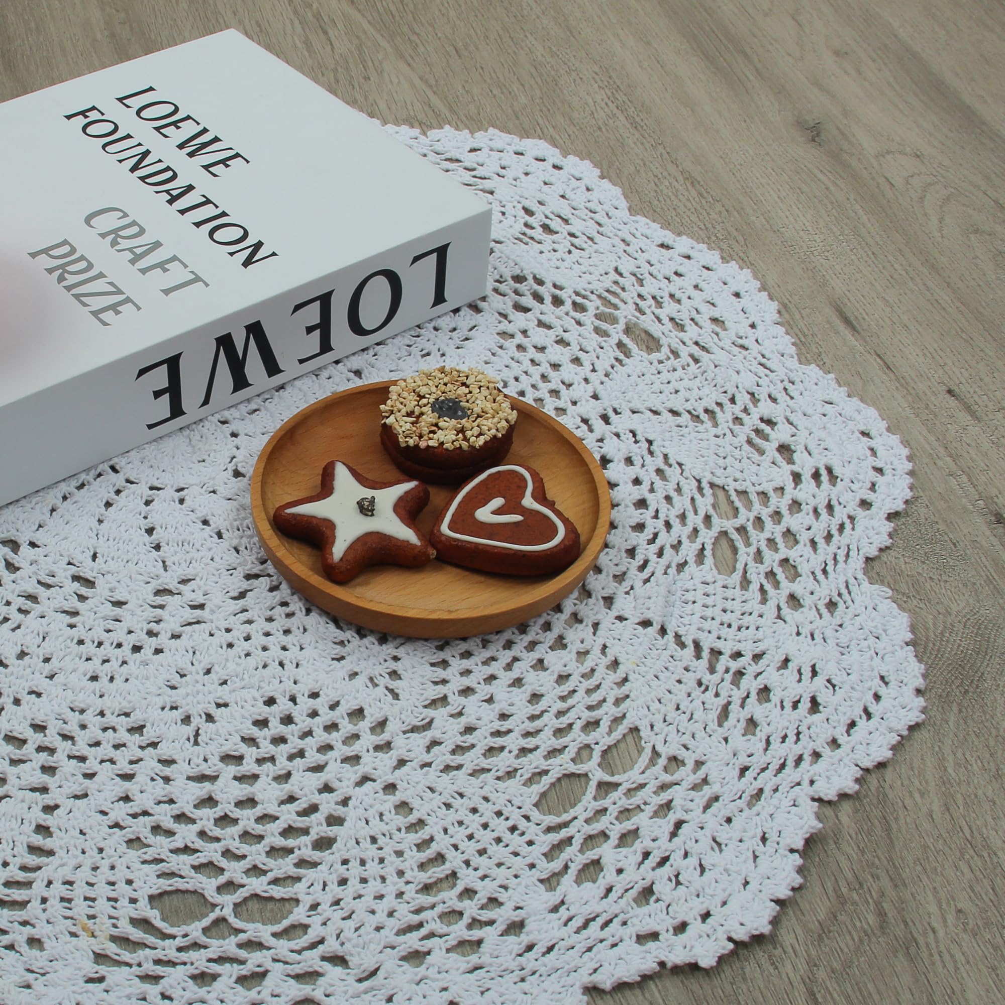 Snapklik.com : Kilofly Handmade Crochet Cotton Lace Table Sofa Doily