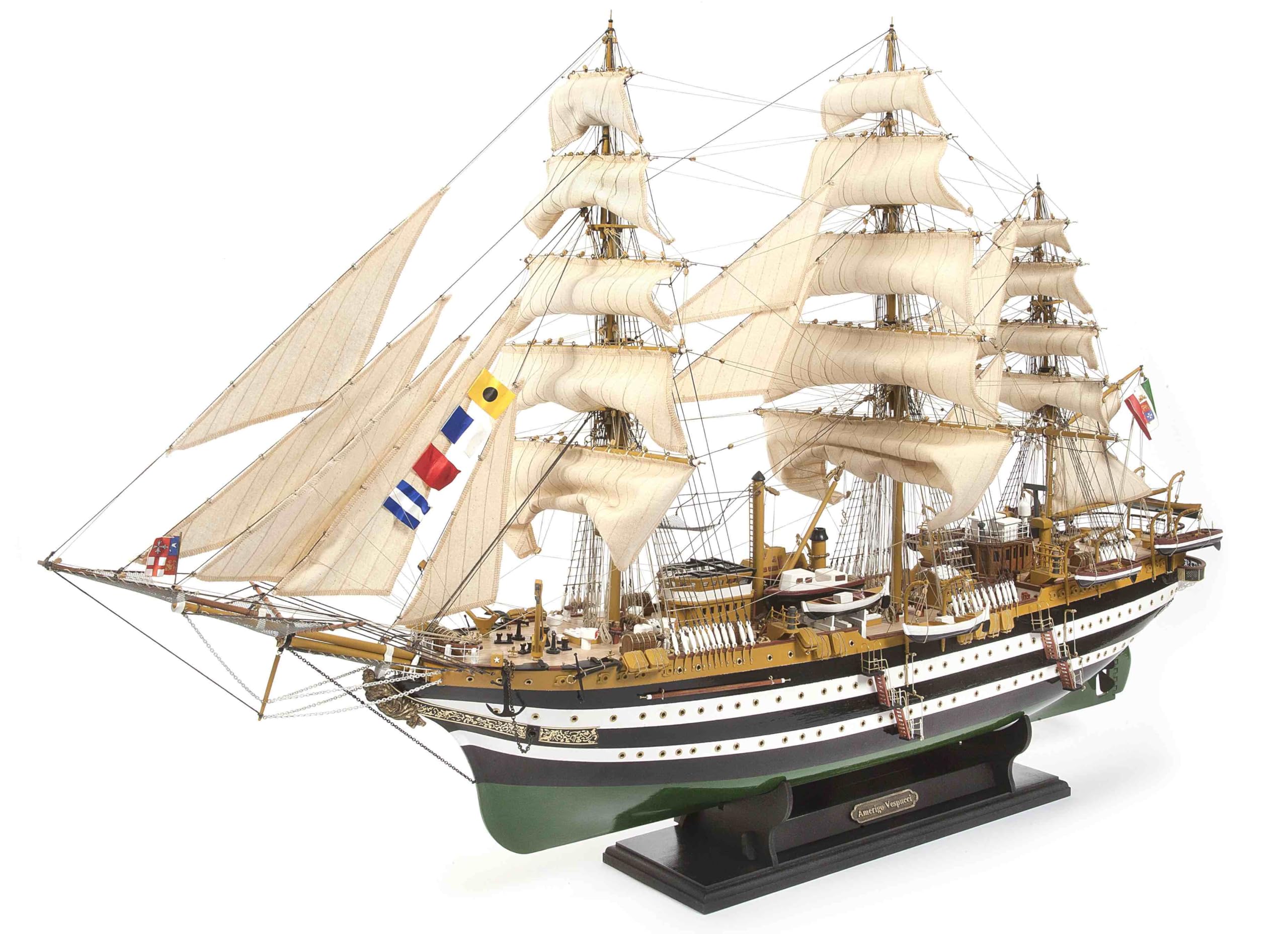 Amazon.com: Amerigo Vespucci 1:100 Scale Wood and Metal Ship Model ...
