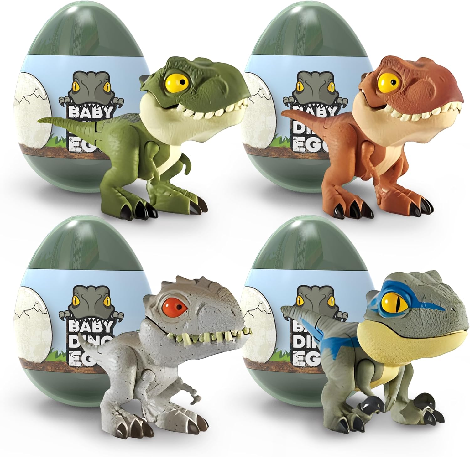 Amazon.com: Emobii Kids Dinosaur Toys, Baby T-Rex Dino Eggs Small Egg ...