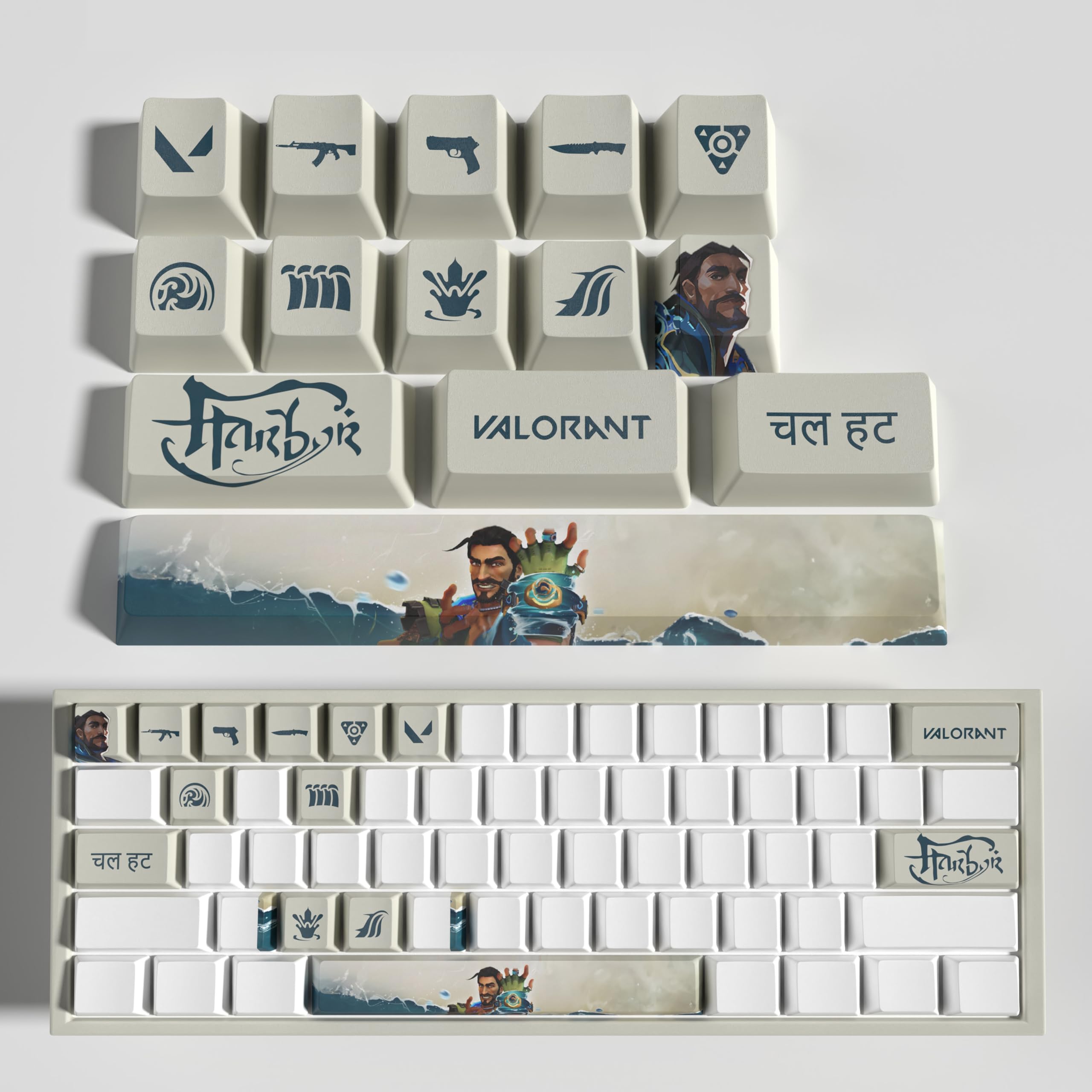 Amazon.com: GATOKIT Valorant Custom Keycaps OEM Profile 14keys PBT Dye ...